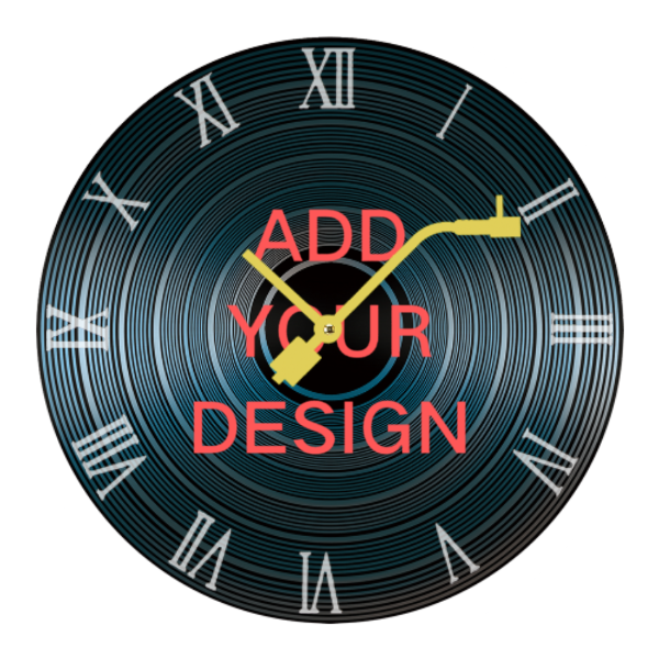 Customizable Wooden Wall Clock - Retro Design with Silent Operation ...